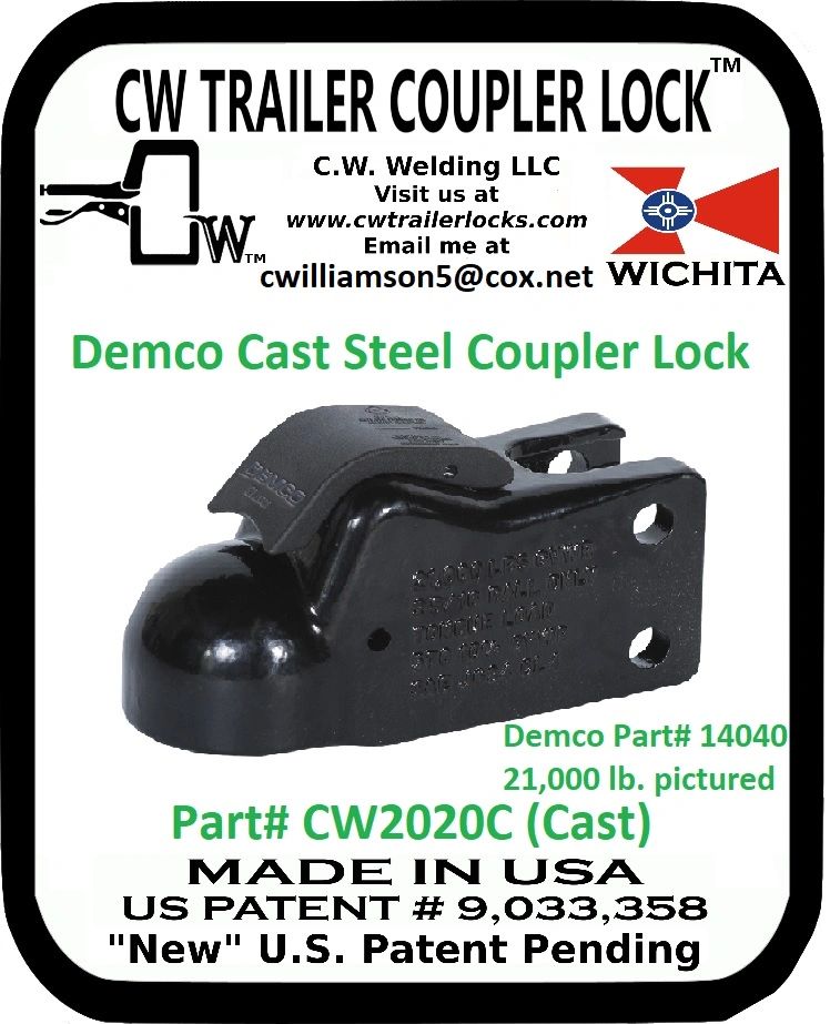 CW2020C "CAST" 2 5/16" Demco easy latch lock