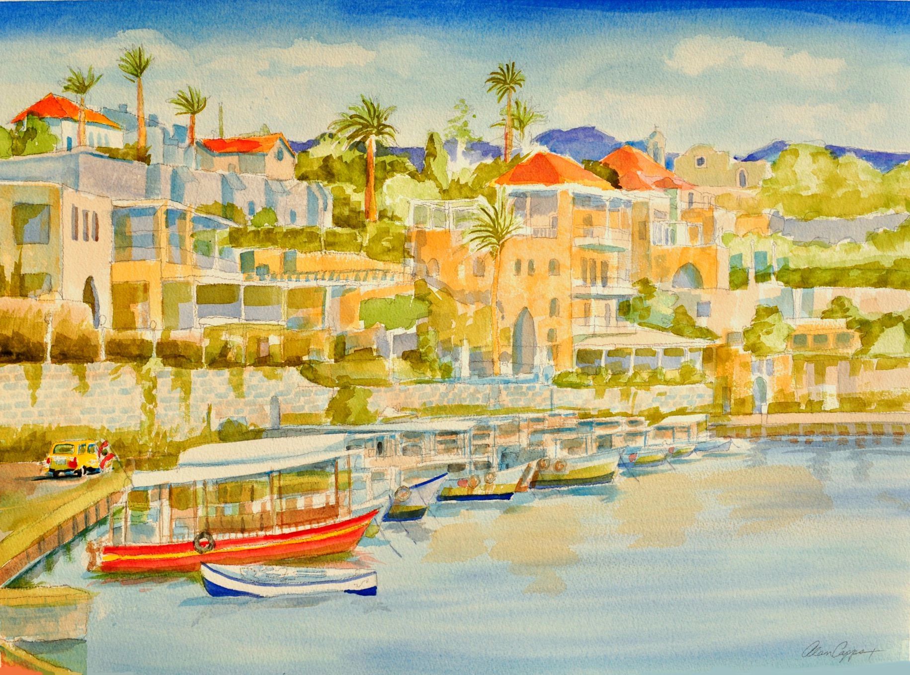 Watercolor Paintings - Alan Capps Art