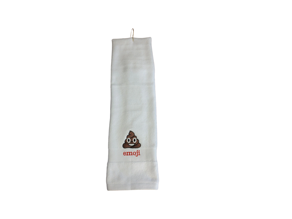 Poop Emoji Golf Towel