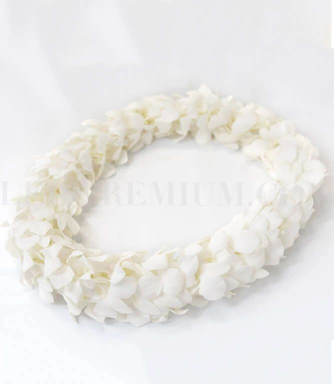 DOUBLE WHITE ORCHID LEIS