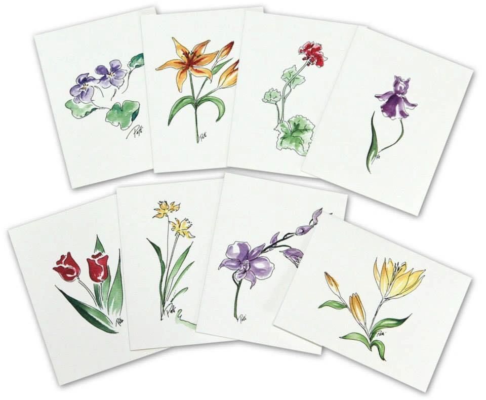 Fine Lines - Artist, Artwork, Notecards, Painting