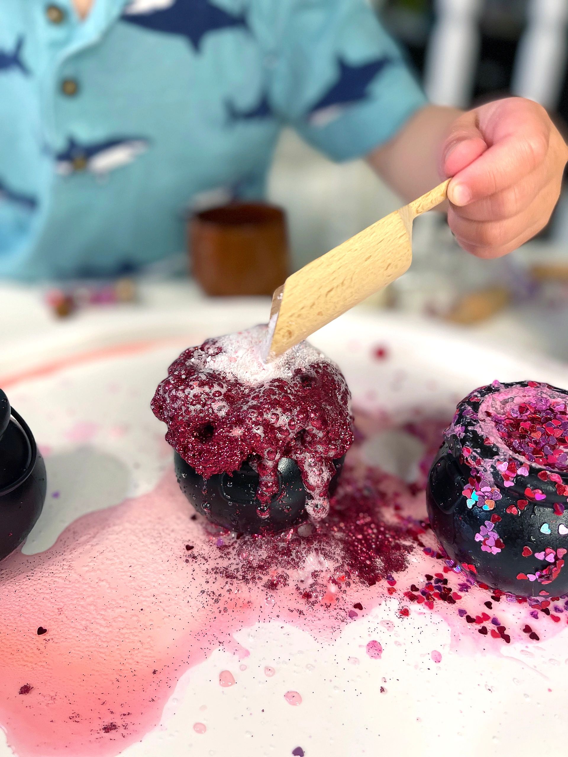 Valentine’s Day Love Potions Sensory Bin and Activity