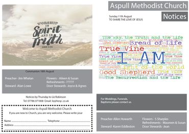 Church Notices | Aspull Methodist Church
