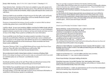 Church Notices | Aspull Methodist Church