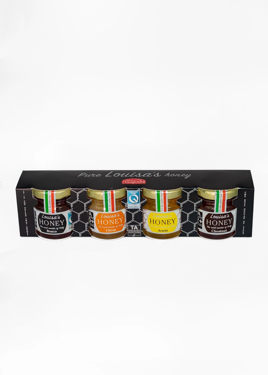 Honey Selection Gift Set of 4 mini 50g Jars: Award Winning Bosco TA15 ...