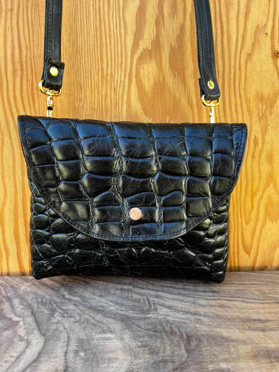 The Tessa (black croc) SOLD