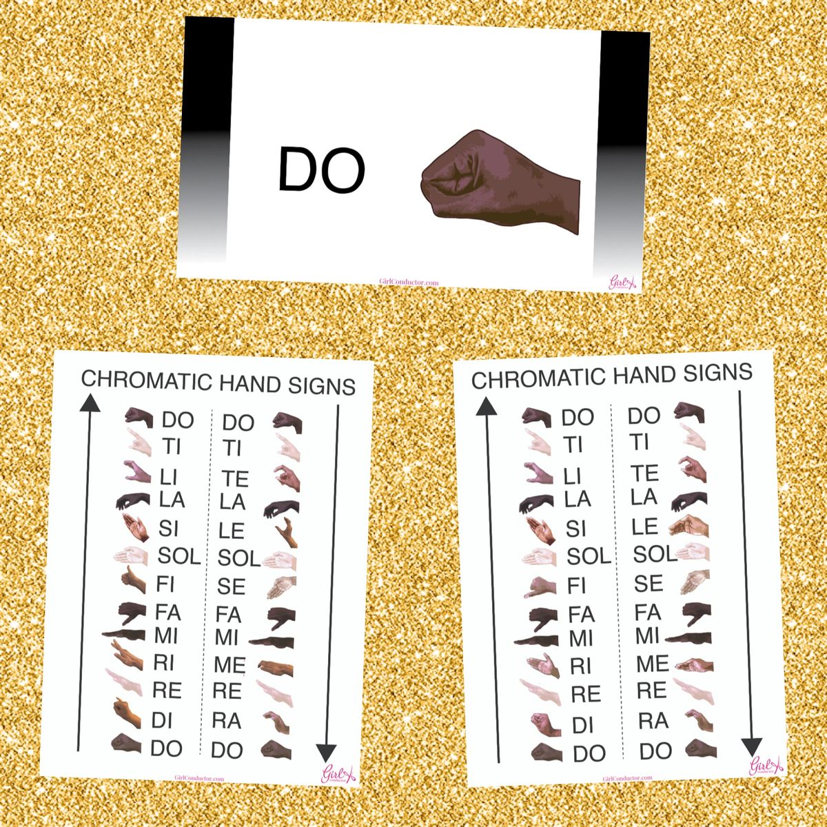 Chromatic Hand Signs Black - Capital Bundle