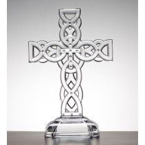 10" Lead crystal celtic cross