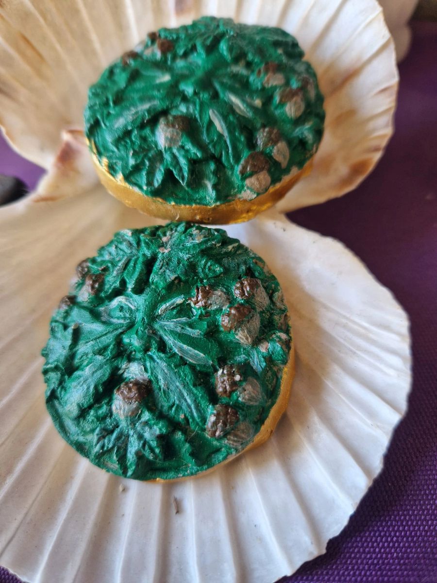 Clay Green Man Token