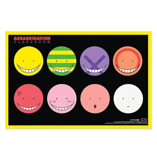 Assassination Classroom Koro Sensei Face Expressions Horizontal Poster