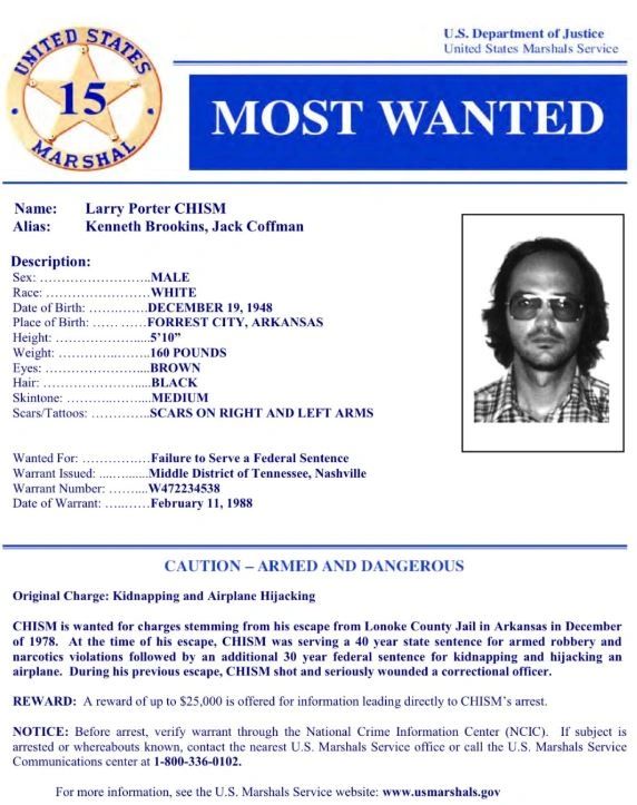 Wanted: Larry Porter Chism