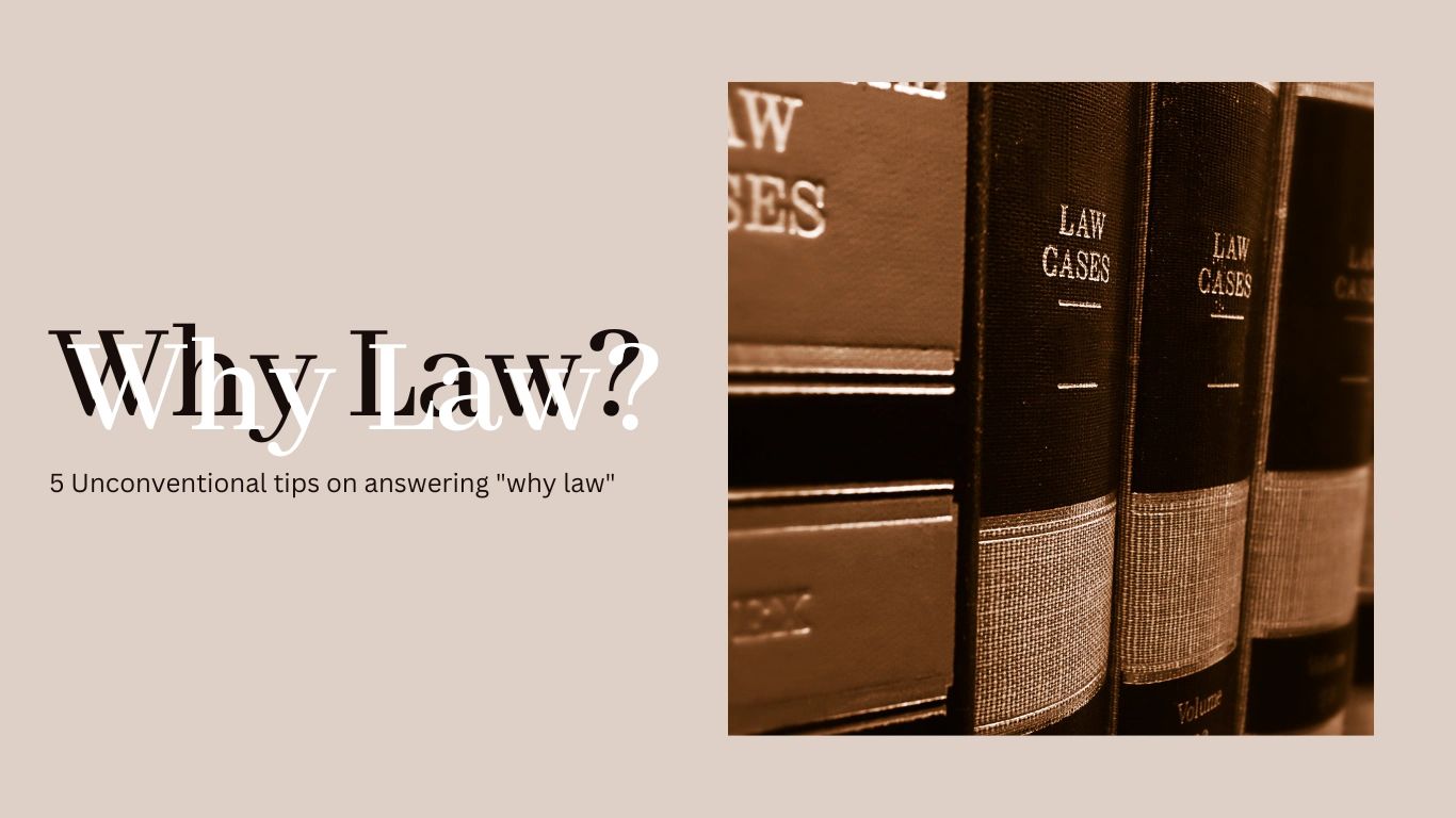 How to answer "Why law?"
