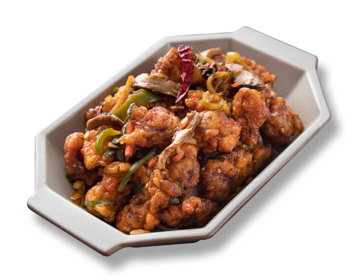 KKANPUNG CHICKEN w/Steamed Rice