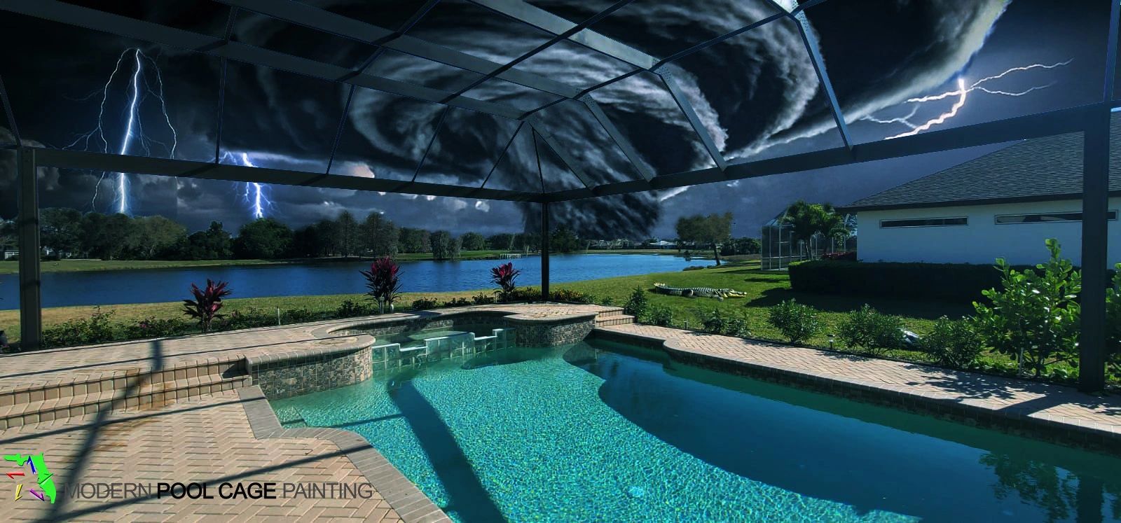 How to Protect Your Pool Cage from Hurricanes by Modern Pool Cage