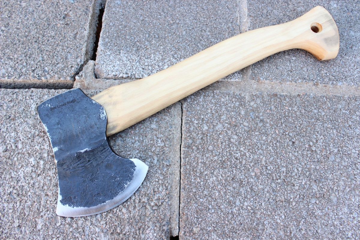 Hand Forged Carving/Utility Hatchet, 1060 Carbon Steel #9