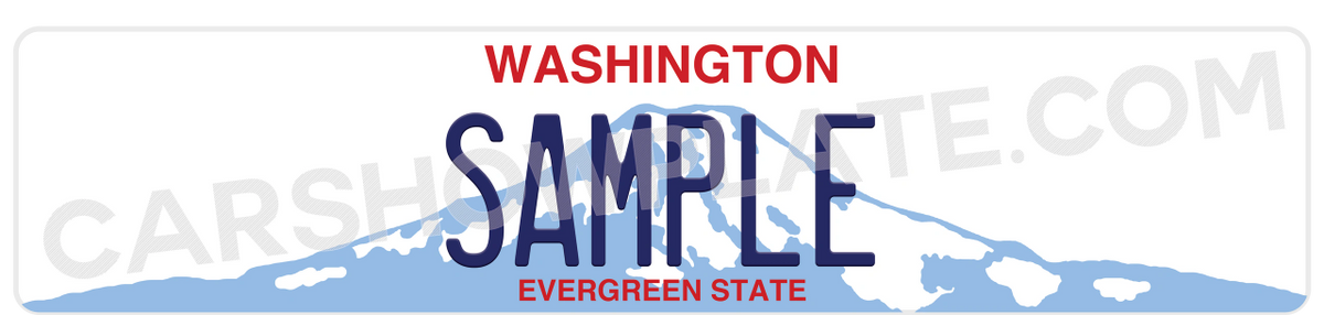 Washington Euro License Plate
