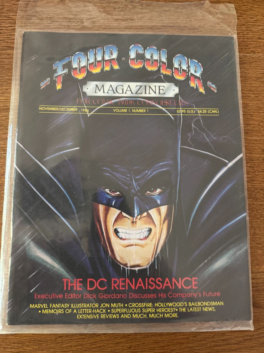 Four Color Magazine No. 1 November, 1986 - The DC Renaissance, Batman ...
