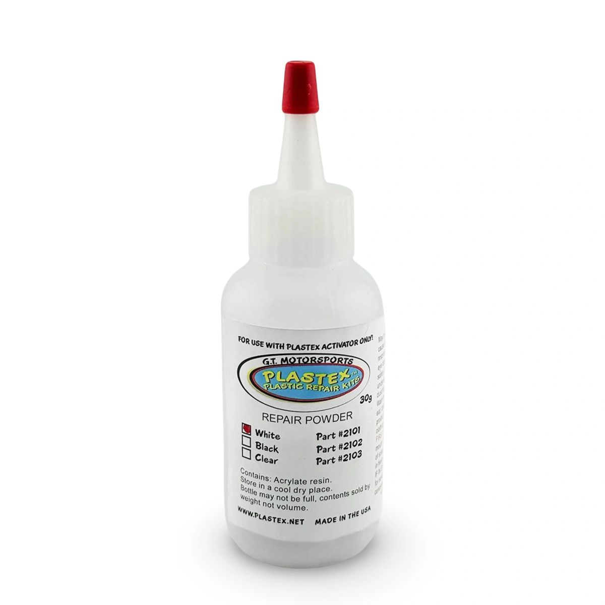 Plastex Repair Powder Refill 30g. White