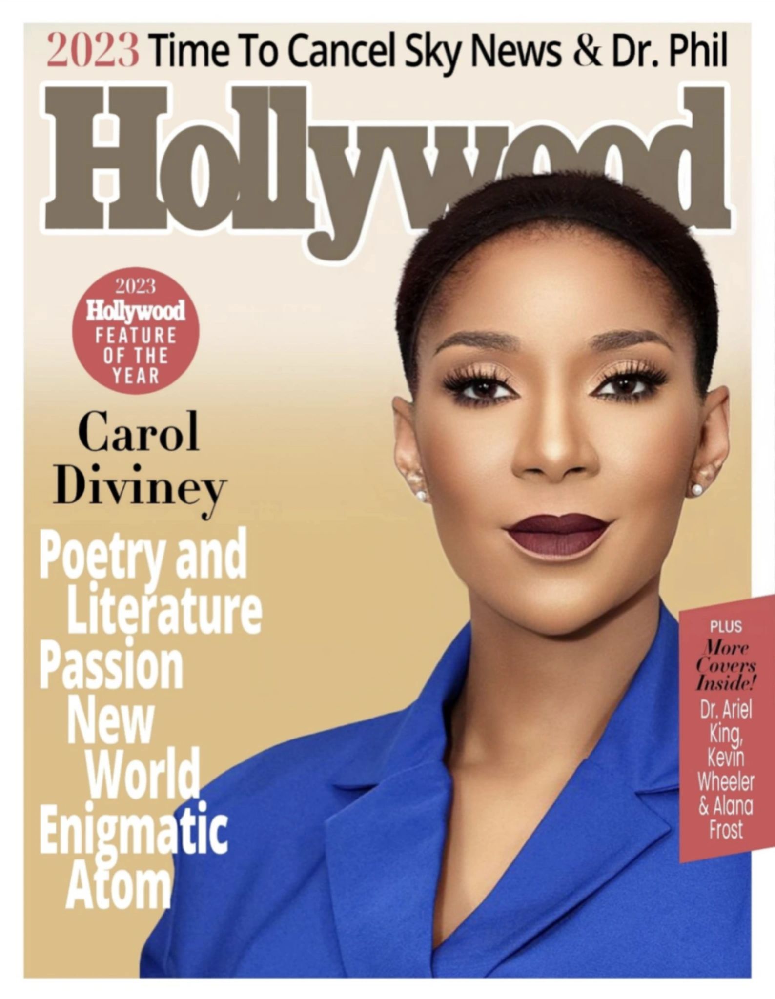 Carol Diviney Featured in Hollywood Magazine.