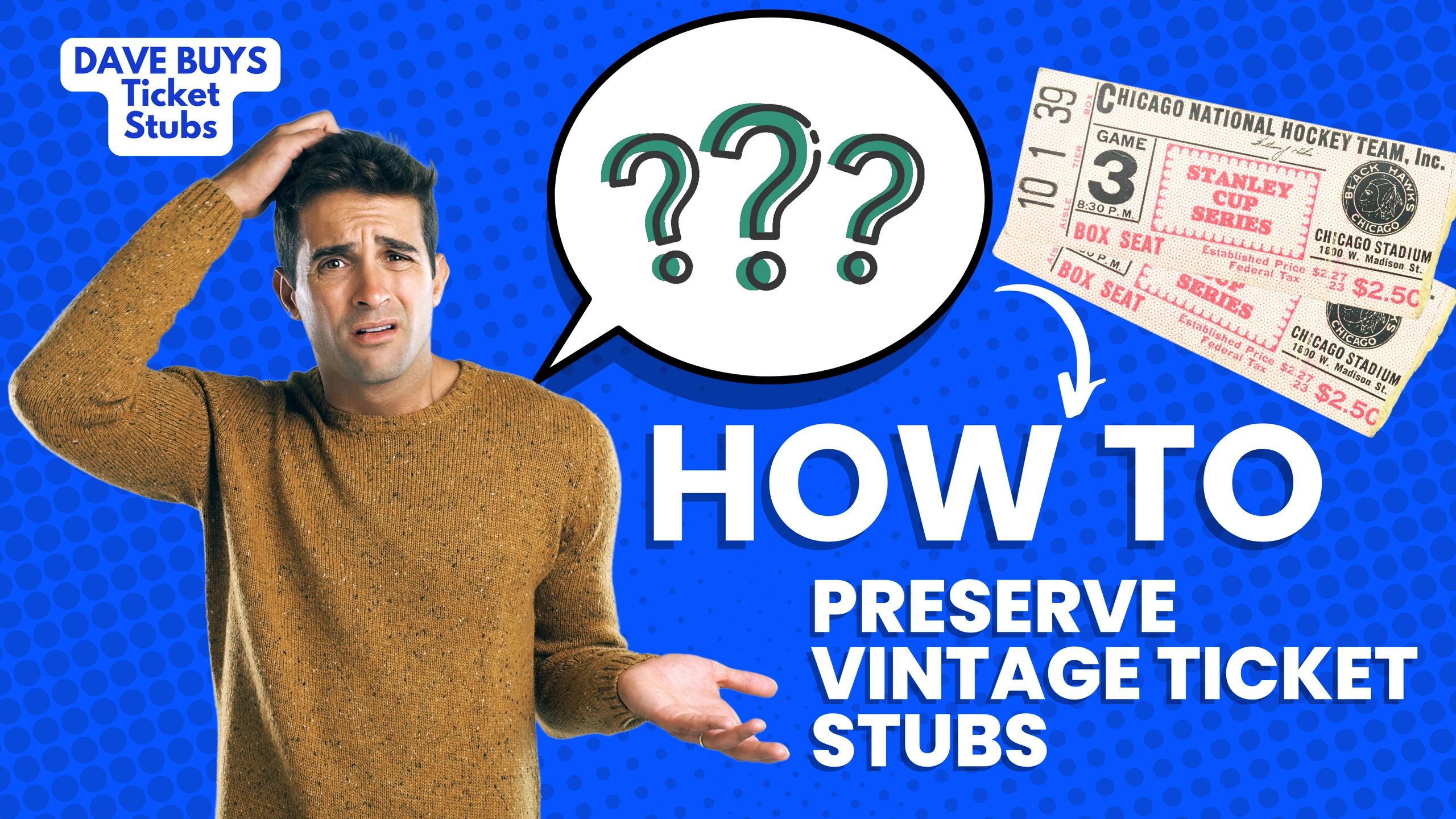 How to Preserve and Protect Your Vintage Ticket Stubs