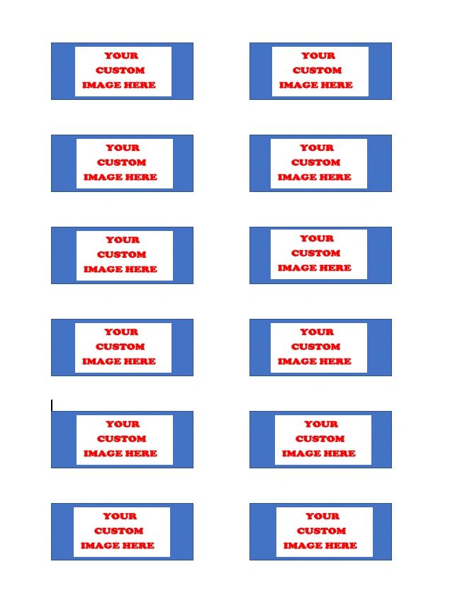 Edible Rectangle Cupcake Toppers [Up to 6 Different Images per Sheet]