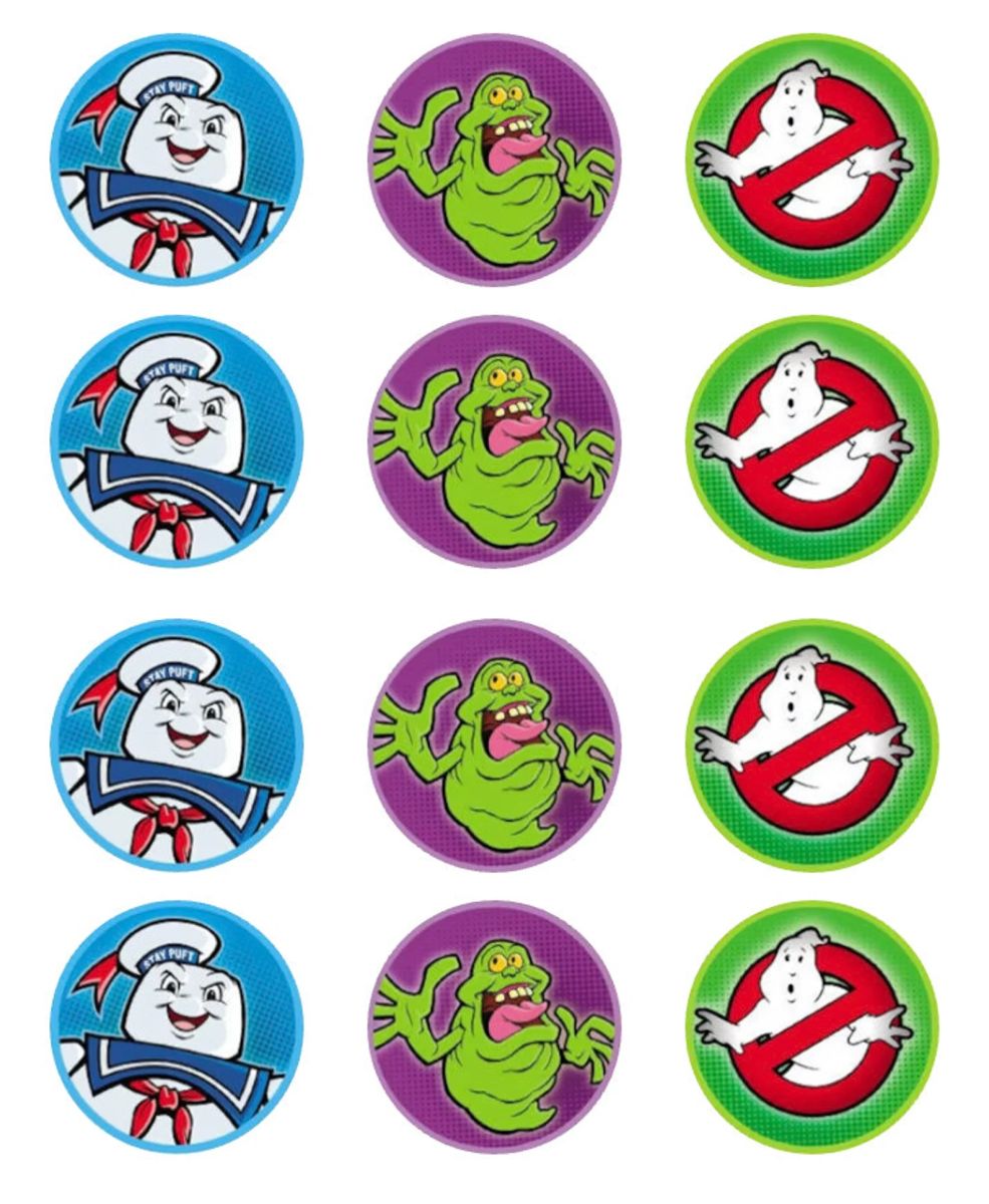 Ghostbusters Edible Cupcake Toppers | Ghostbusters Edible 2-inch Round ...