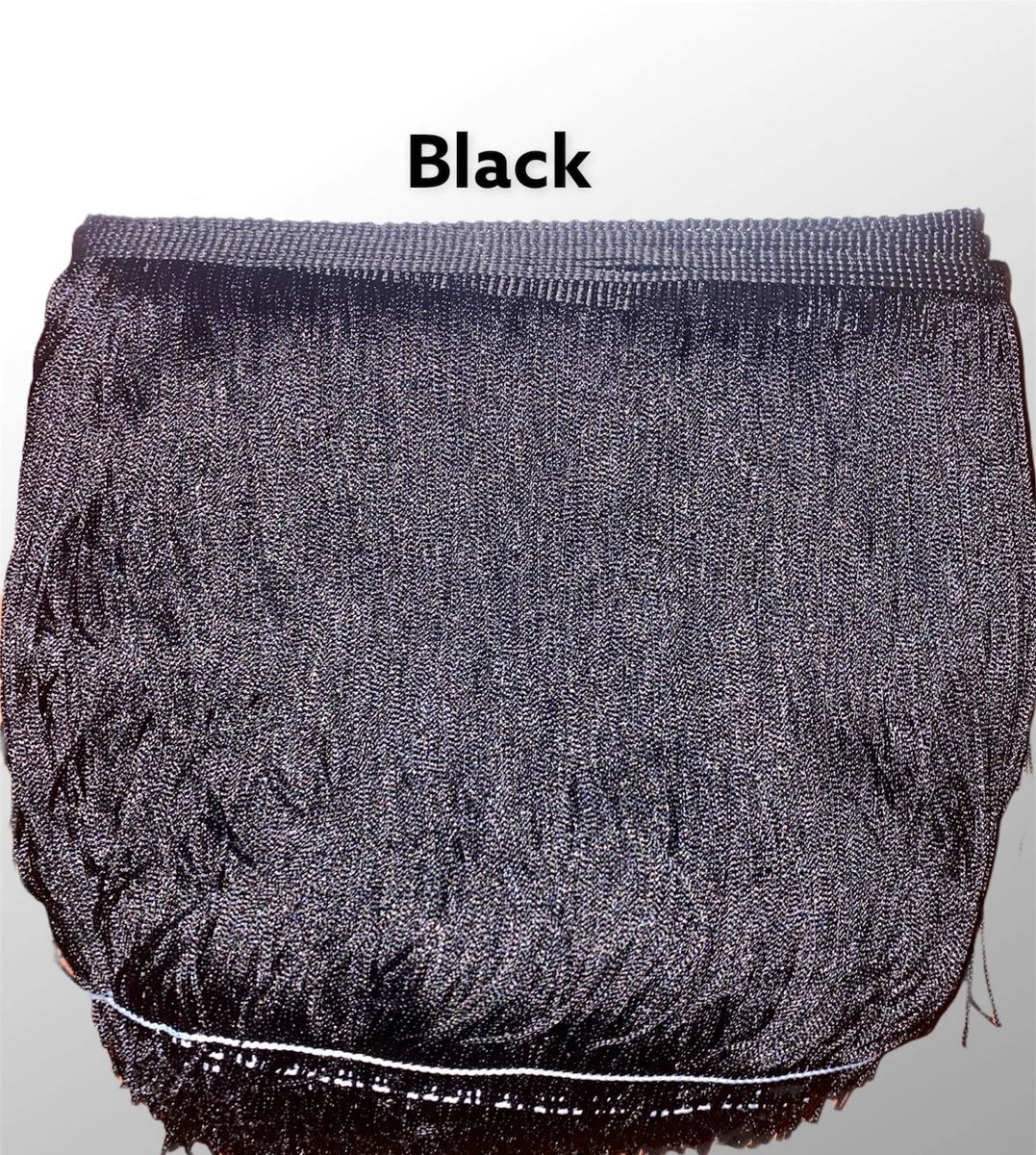 black tassel fringe