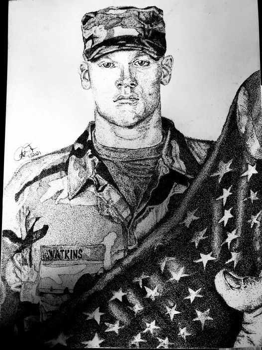 Army Memorial Drawing