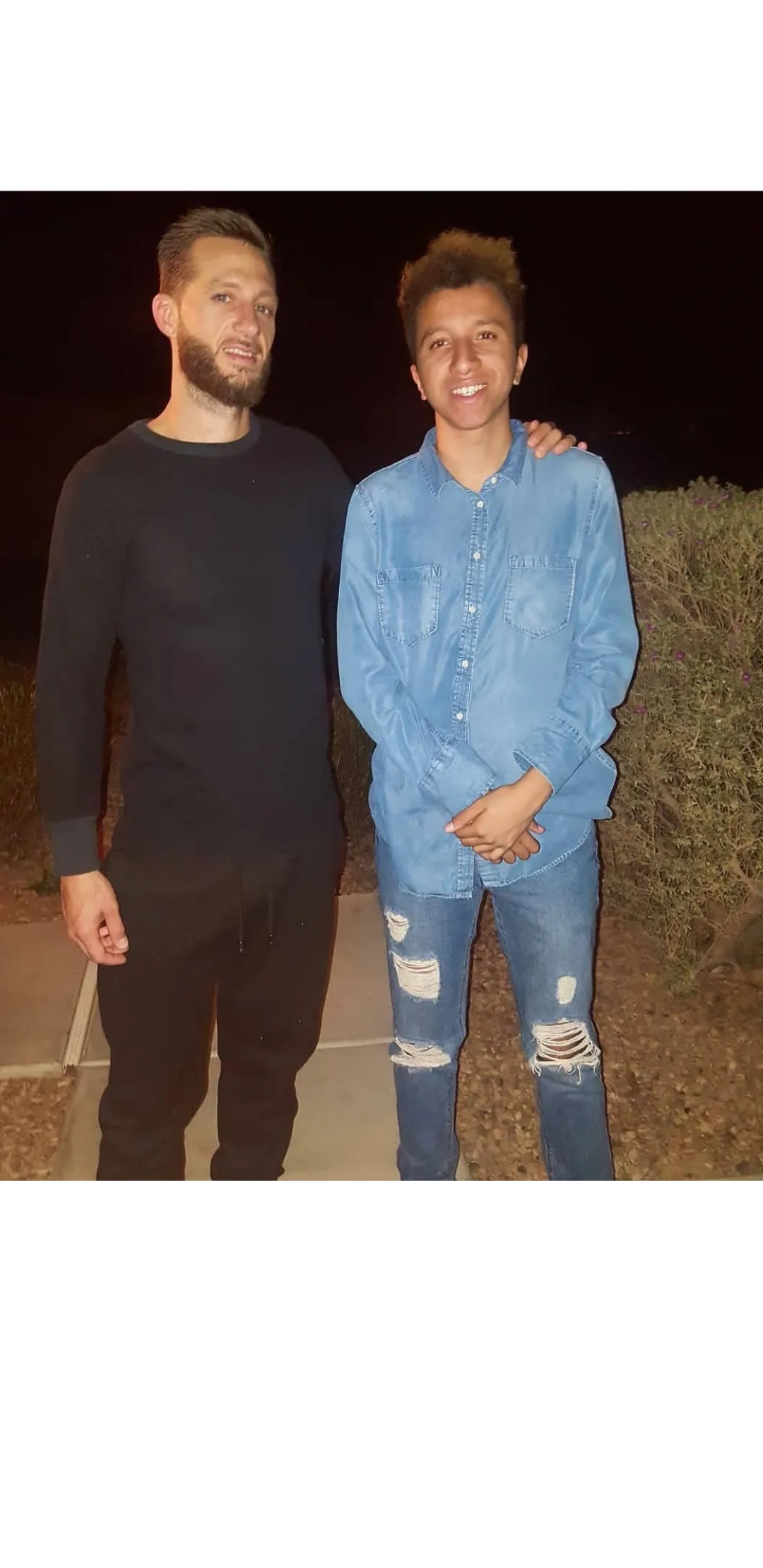 In person Minister Joshua Bey and his son Chief Xavier Bey