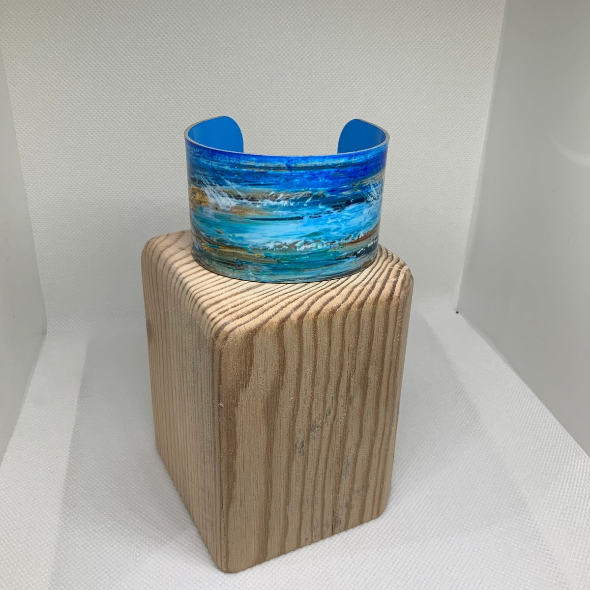 Anny Rideout "Tide Pools" Art Inspired Coastal Jewellery Cuff