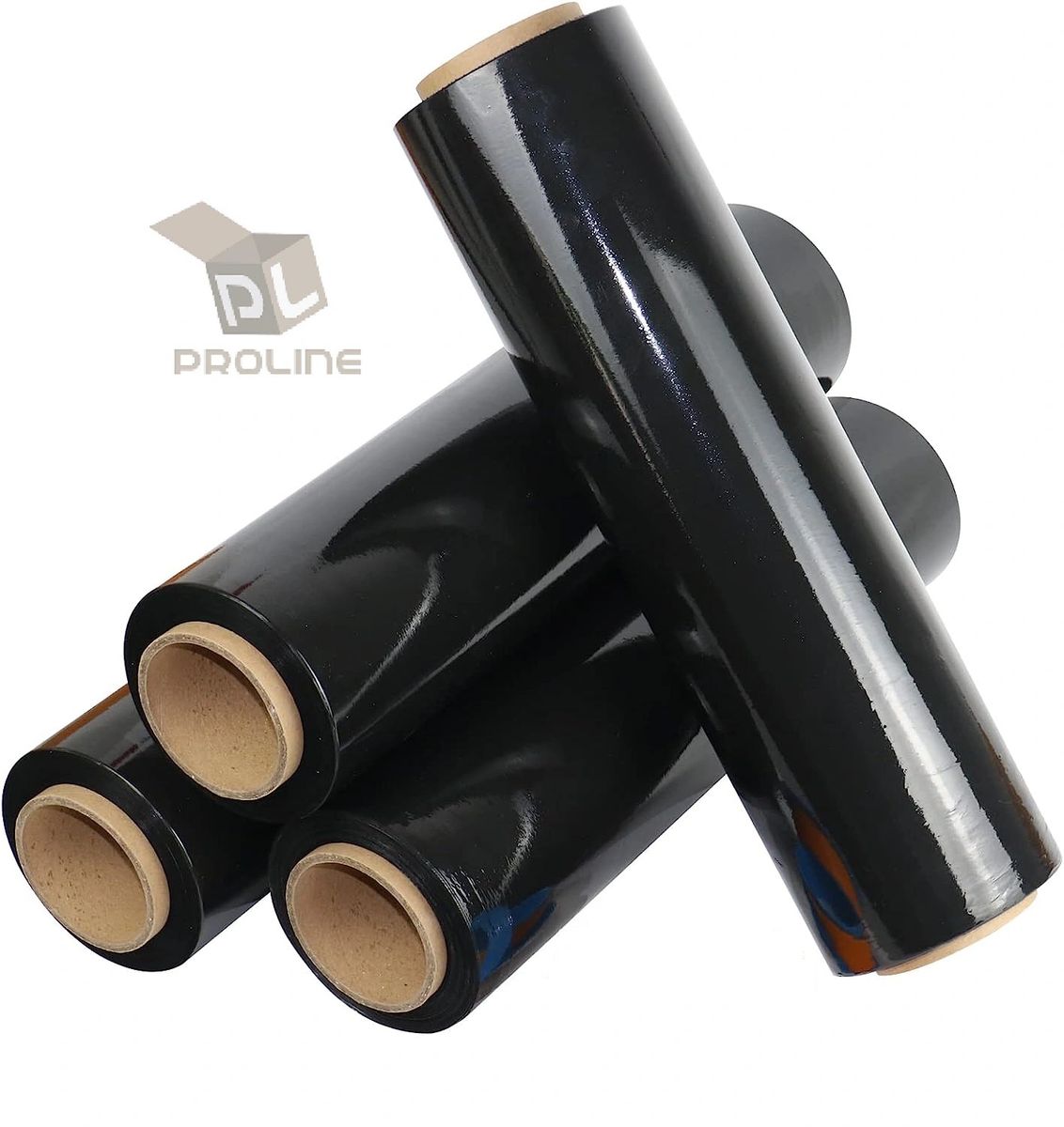 Black 80 Gauge Cast Hand Stretch Wrap 18" x 1000' Plastic Bundling ...