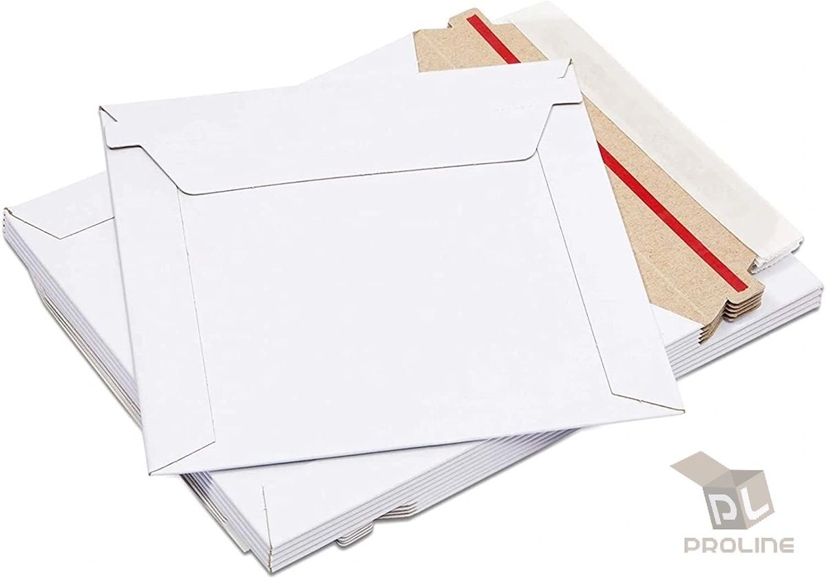 6 x 6 self seal rigid photo shipping flats cardboard envelope mailer