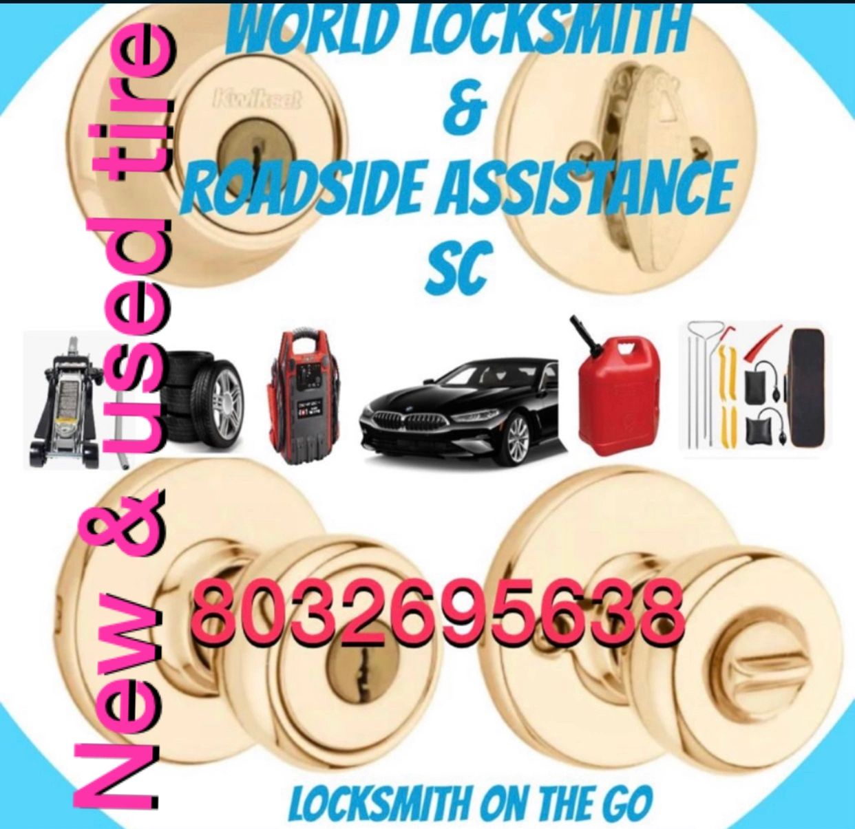 Car Keys and Buildings - World locksmith & roadside assistance.SC