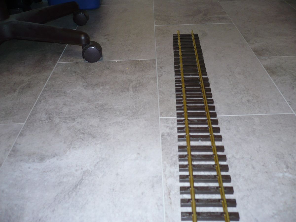 PIKO 35207 Three ft. straight track - Brass 332 - 920 mm long