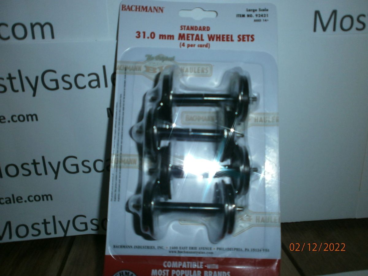 Bachmann 92421 Standard Metal Wheel Set - 31.0 mm