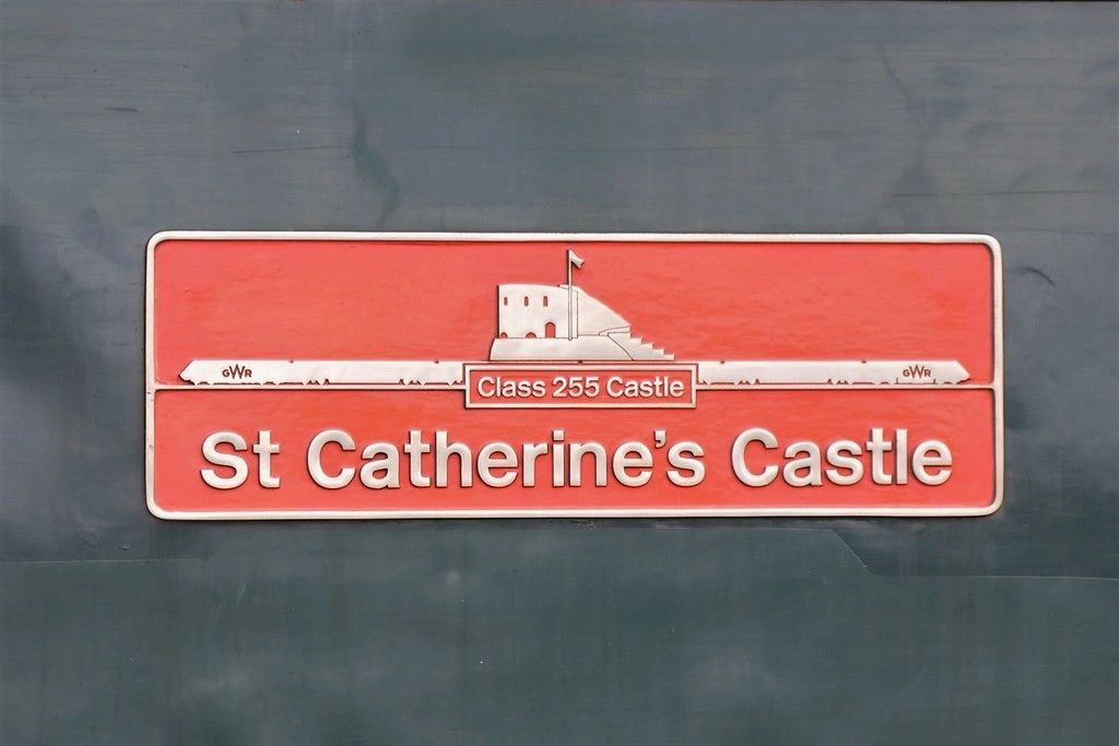 Coming Soon 'St Catherine's Castle'. Class 255 nameplate badge. Due ...