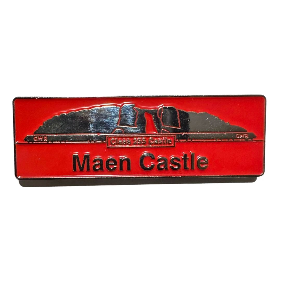 'Maen Castle'. Class 255 nameplate badge.