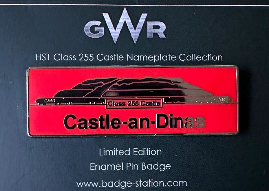 'Castle-an-Dinas'. Class 255 nameplate badge.