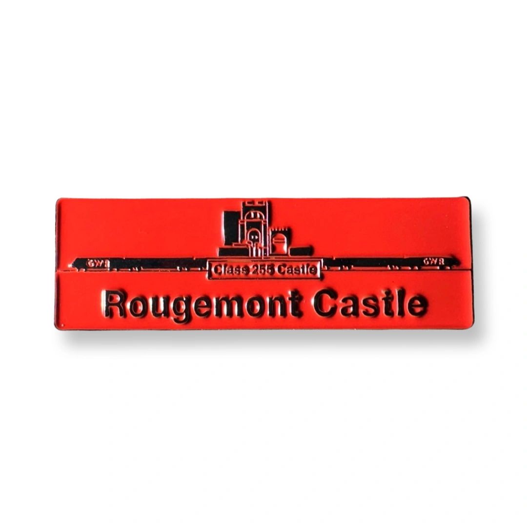 'Rougemont Castle'. Class 255 nameplate badge.