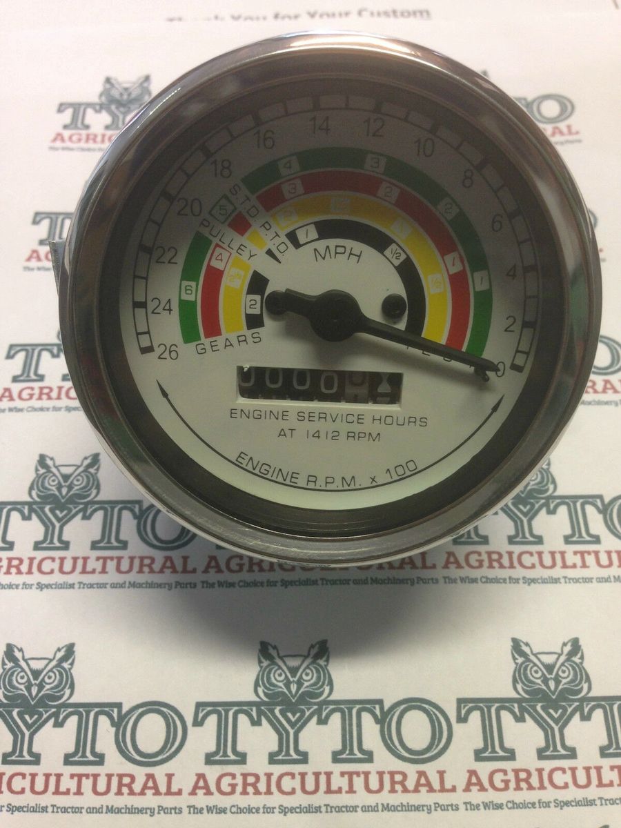 FORDSON DEXTA,SUPER DEXTA REV CLOCK TACHO GAUGE ORIGINAL TYPE AC ...