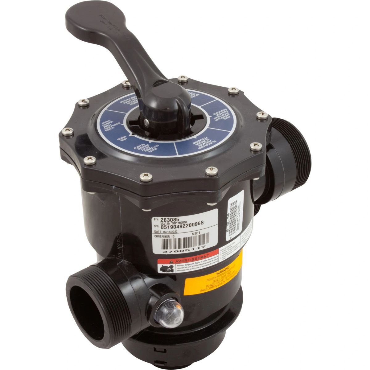 Pentair TA60 Multiport Valve SD80, CFII26, TM, 2", w/o Unions 263085