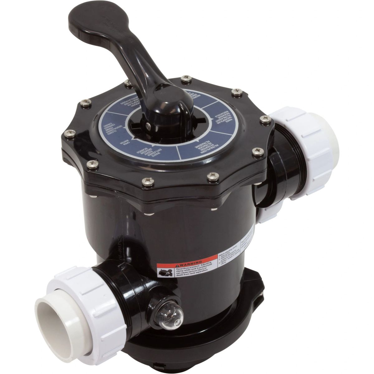 Pentair MPV 2" Top Mount Hybrid, 6 Pos, Clamp-On, w/Fittings 262525
