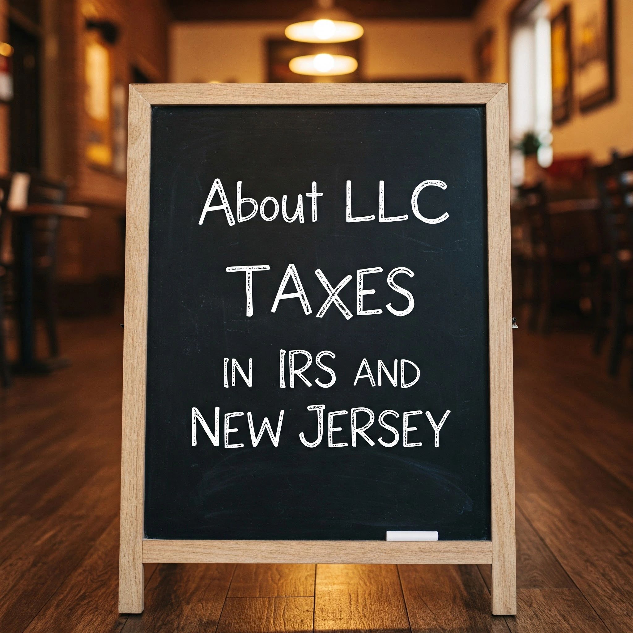 About LLC Taxes in IRS and New Jersey