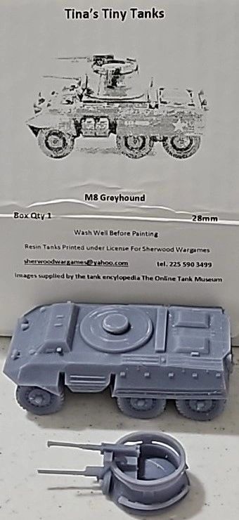 Tina's Tiny Tanks M8 Greyhound