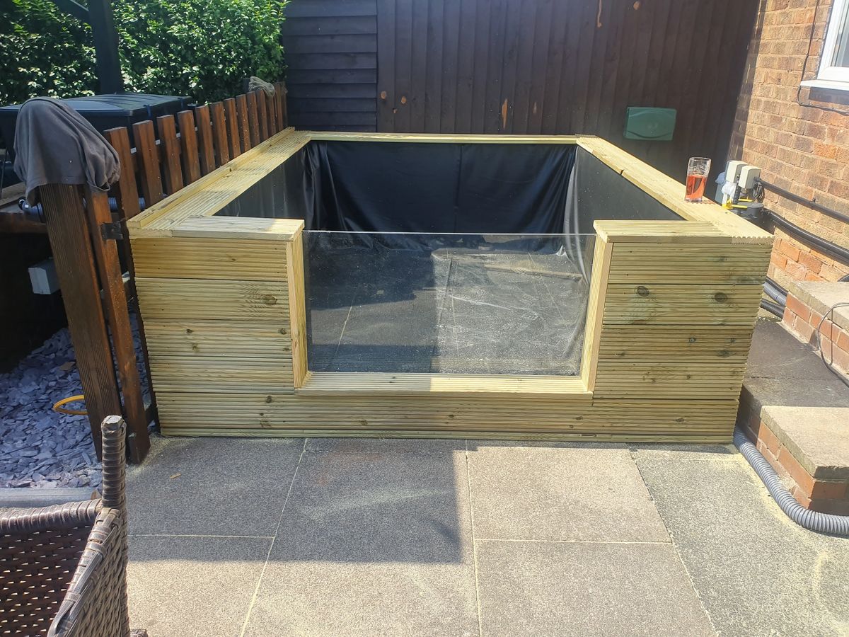 Deck pond 8ft x 6ft x 3ft