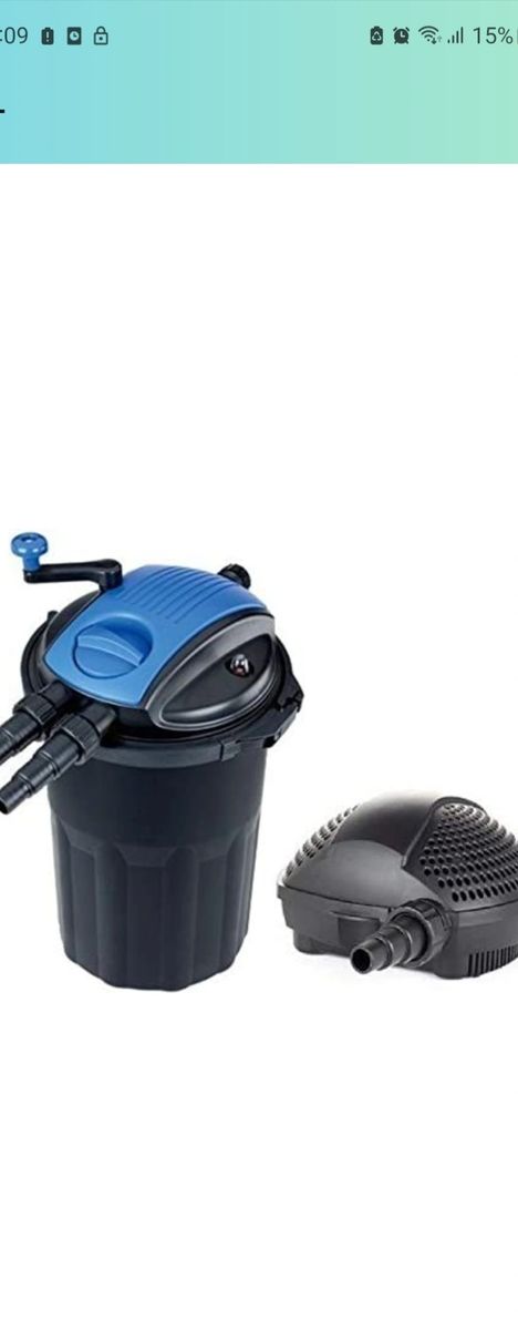 Easy clean 20,000 filtration system.