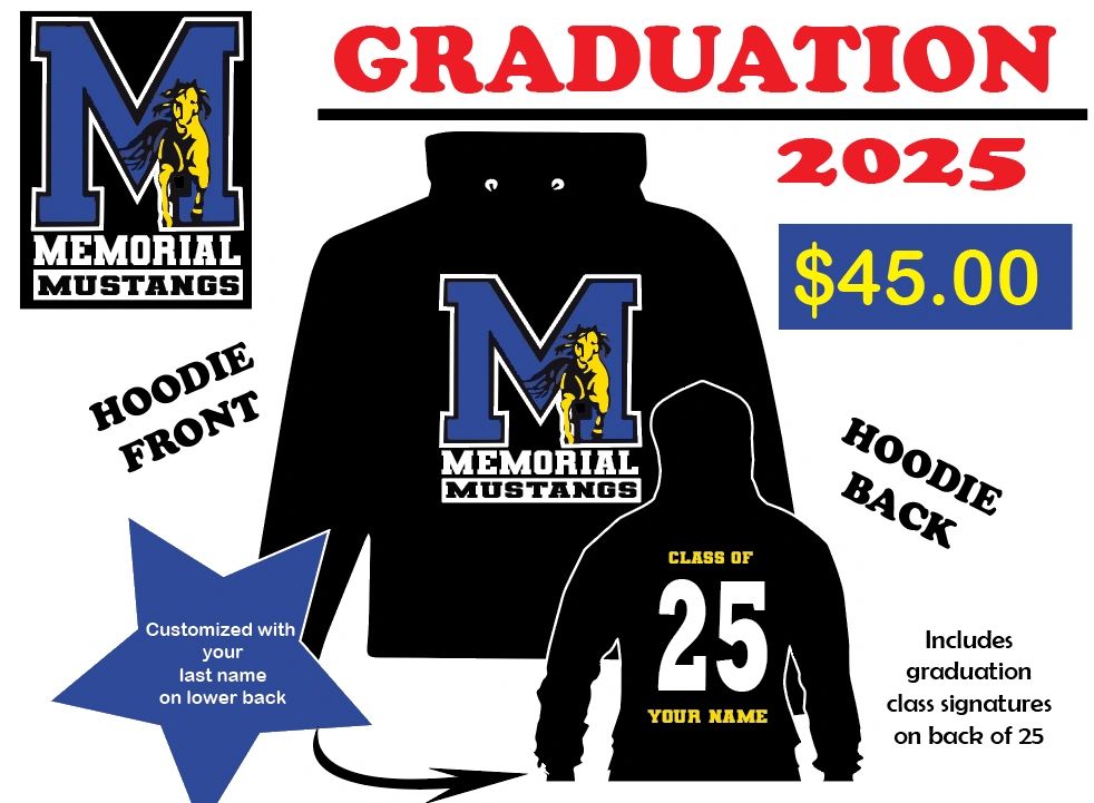 MEMORIAL GRAD HOODIES