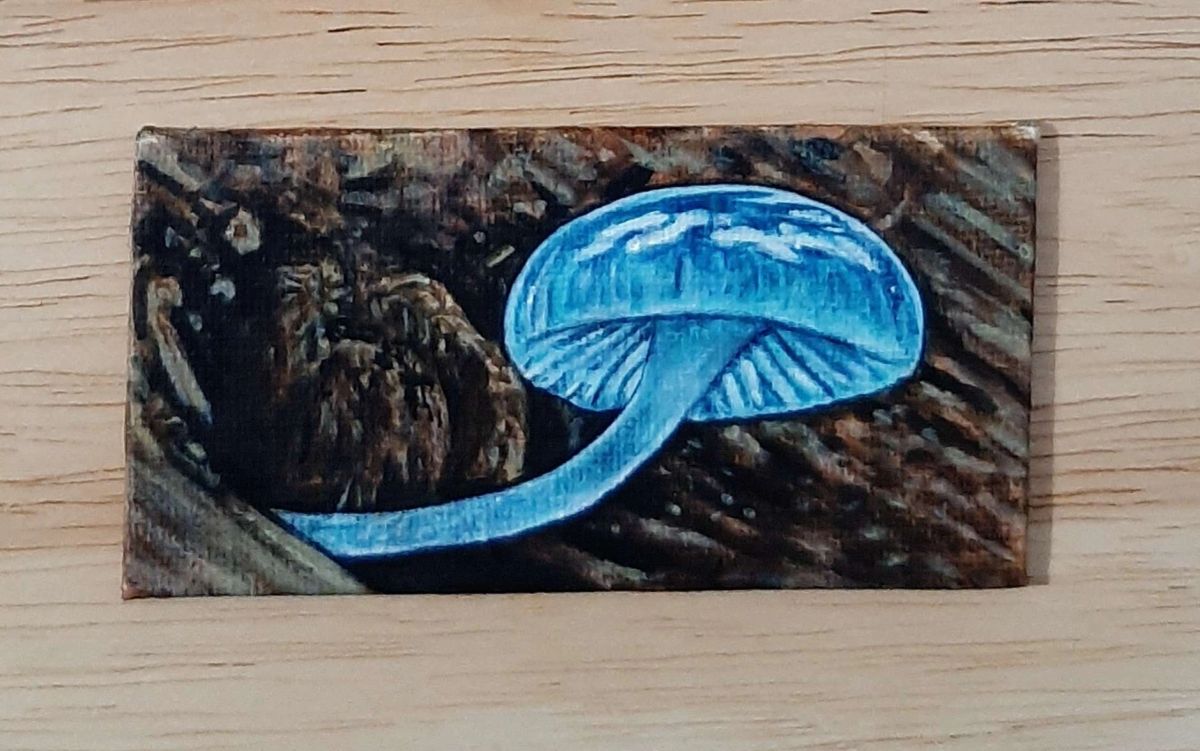 Pixie Parasol Mushroom - Acrylic Paintng