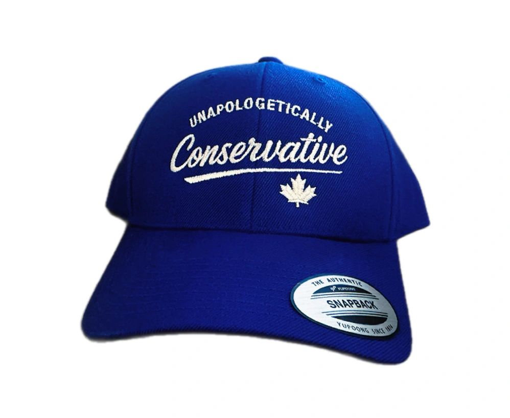 Unapologetically Conservative Curved Brim Hat – Embroidered Snapback