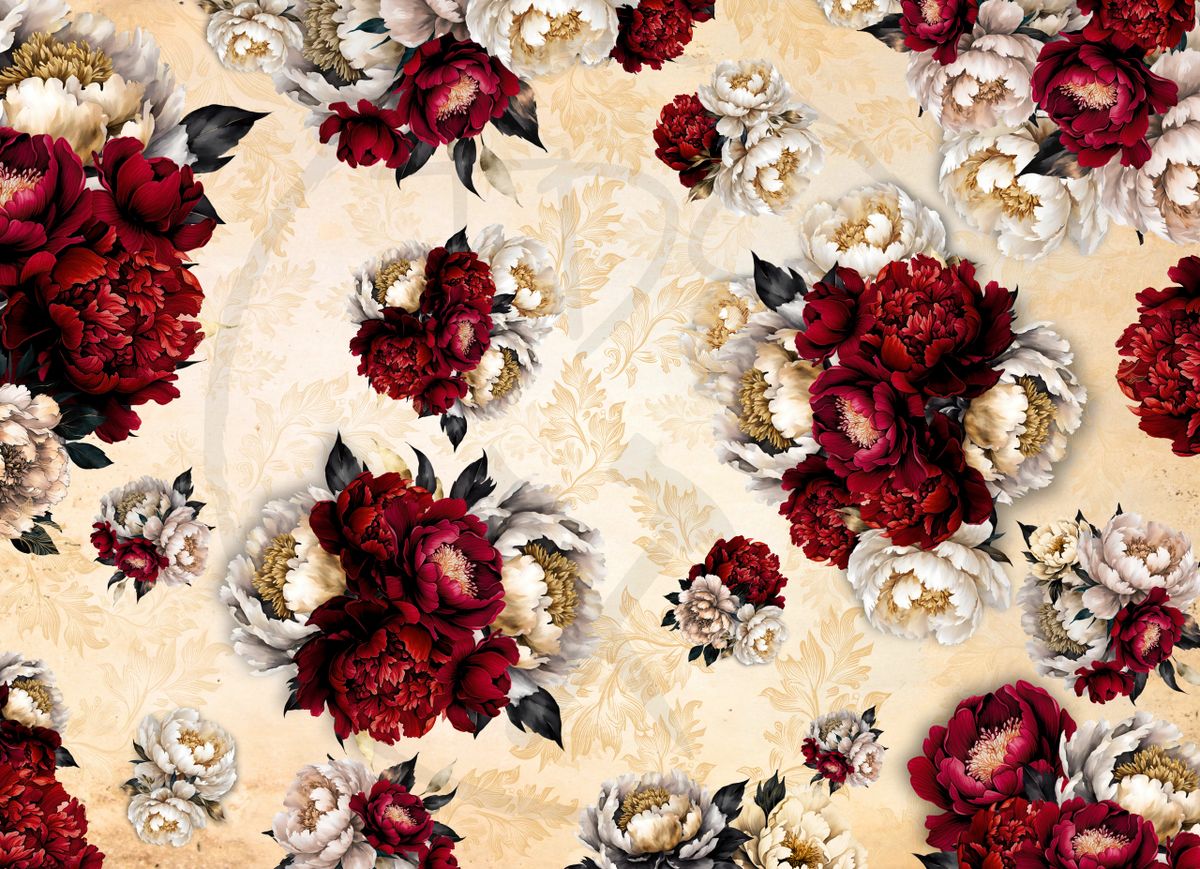 Golden RUby Florals
